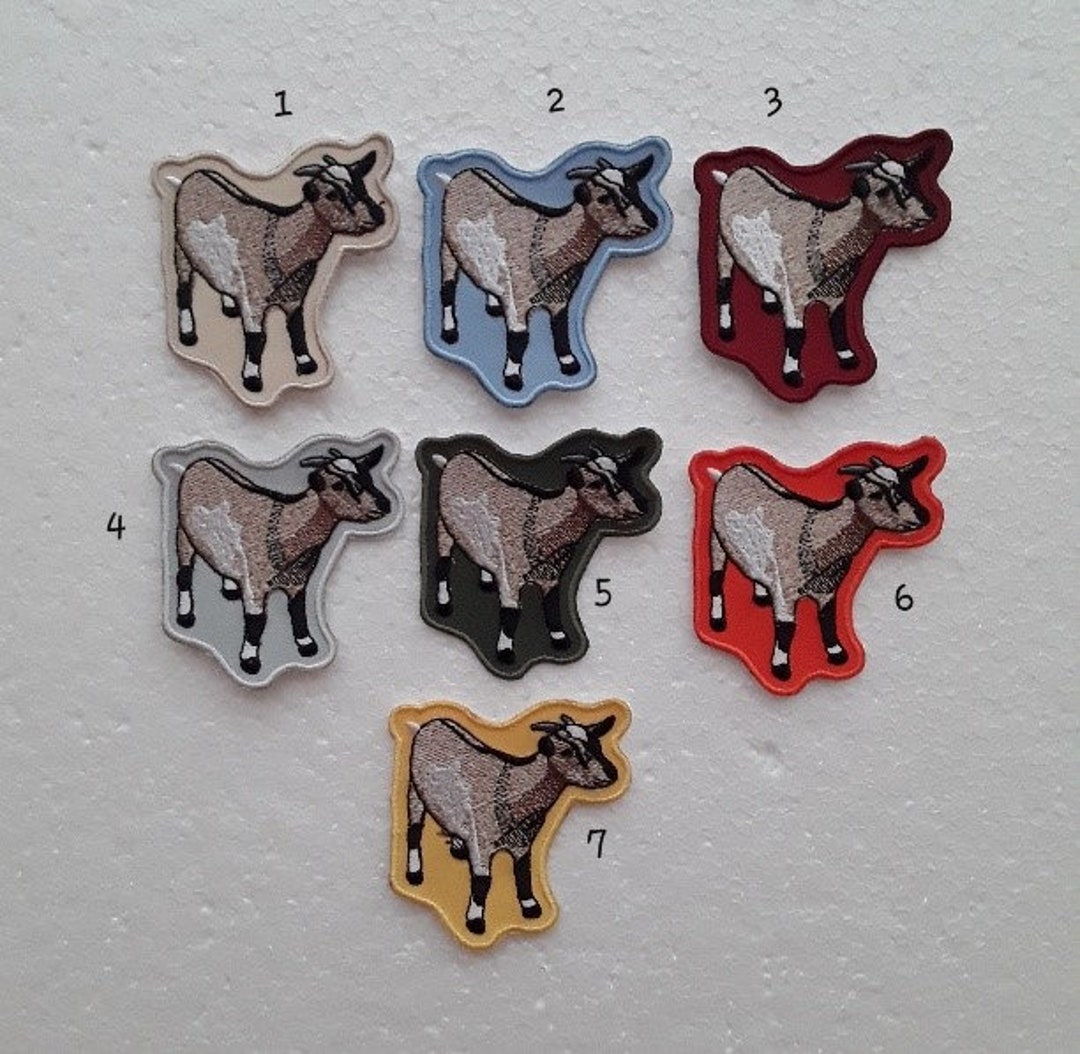 Patch Crest Embroider Iron-on Goat 7 Cm Cotton - Etsy