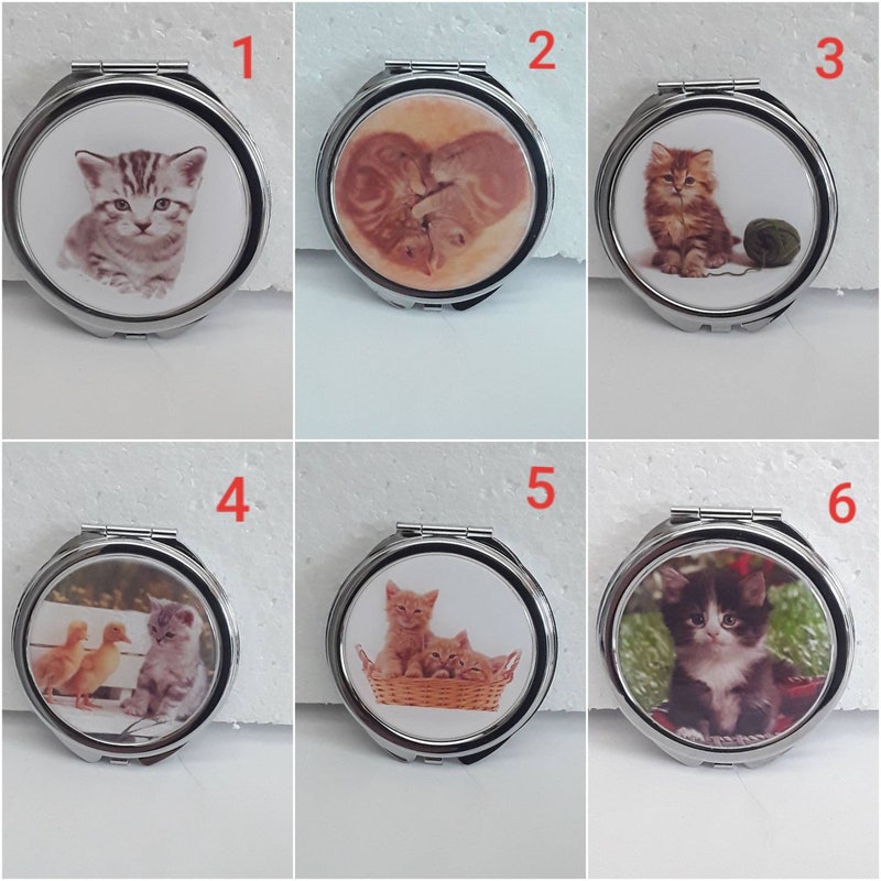 Cat Compact Mirror - Etsy