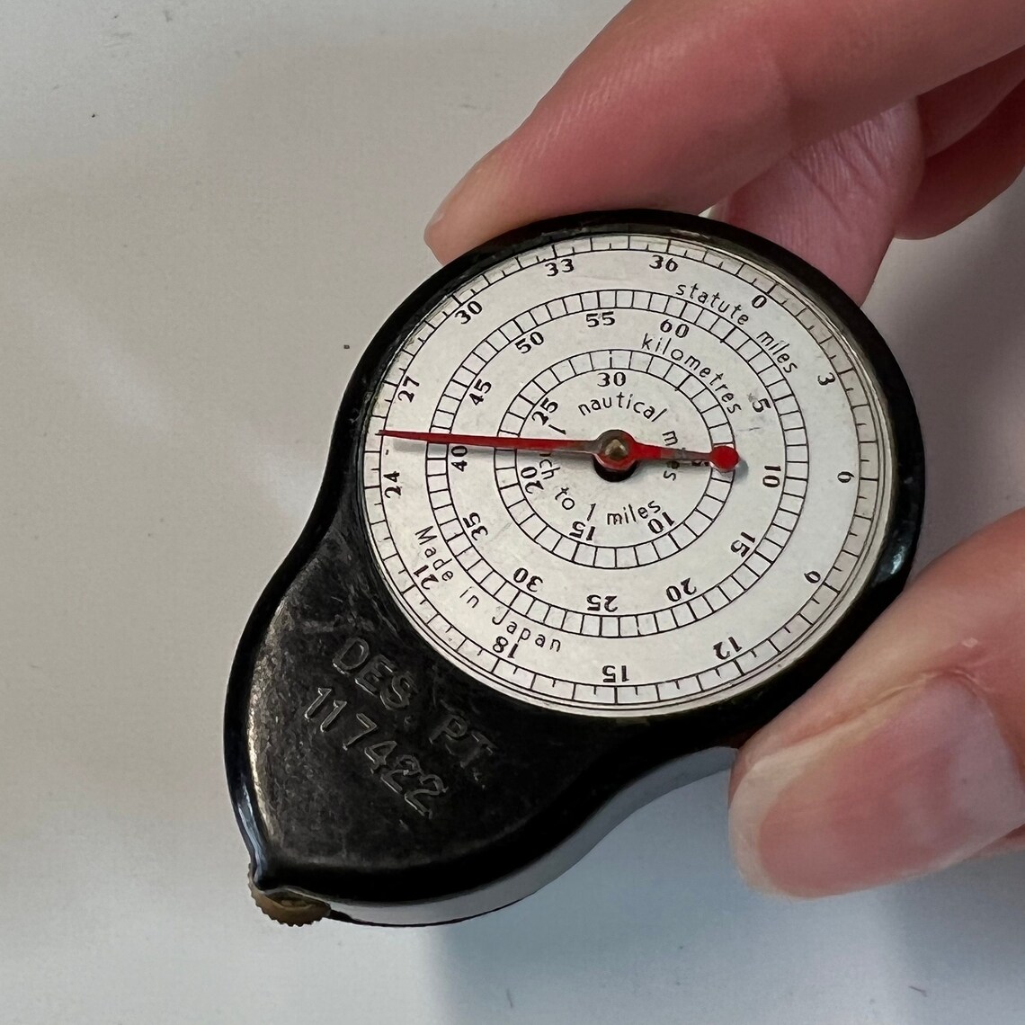 Vintage Map Tool DES PT 117422 Nautical Miles Statute Kilometers ...
