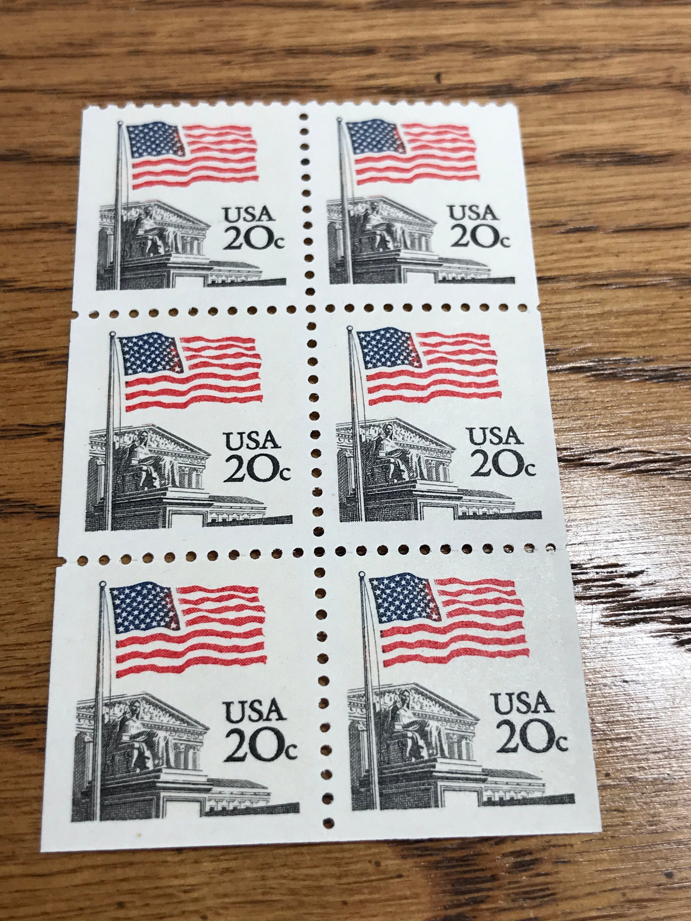 USA 20 Cent Stamp Flag over Supreme Court | Etsy