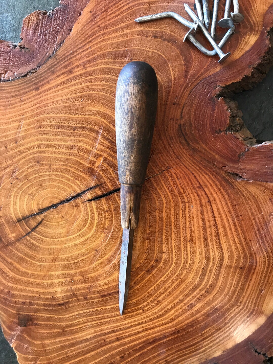 Wooden Handled Vintage Babbit Bearing Scraper Tool - Etsy