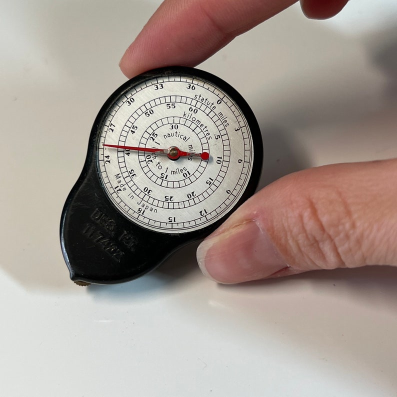 Vintage Map Tool DES PT 117422 Nautical Miles Statute Kilometers ...