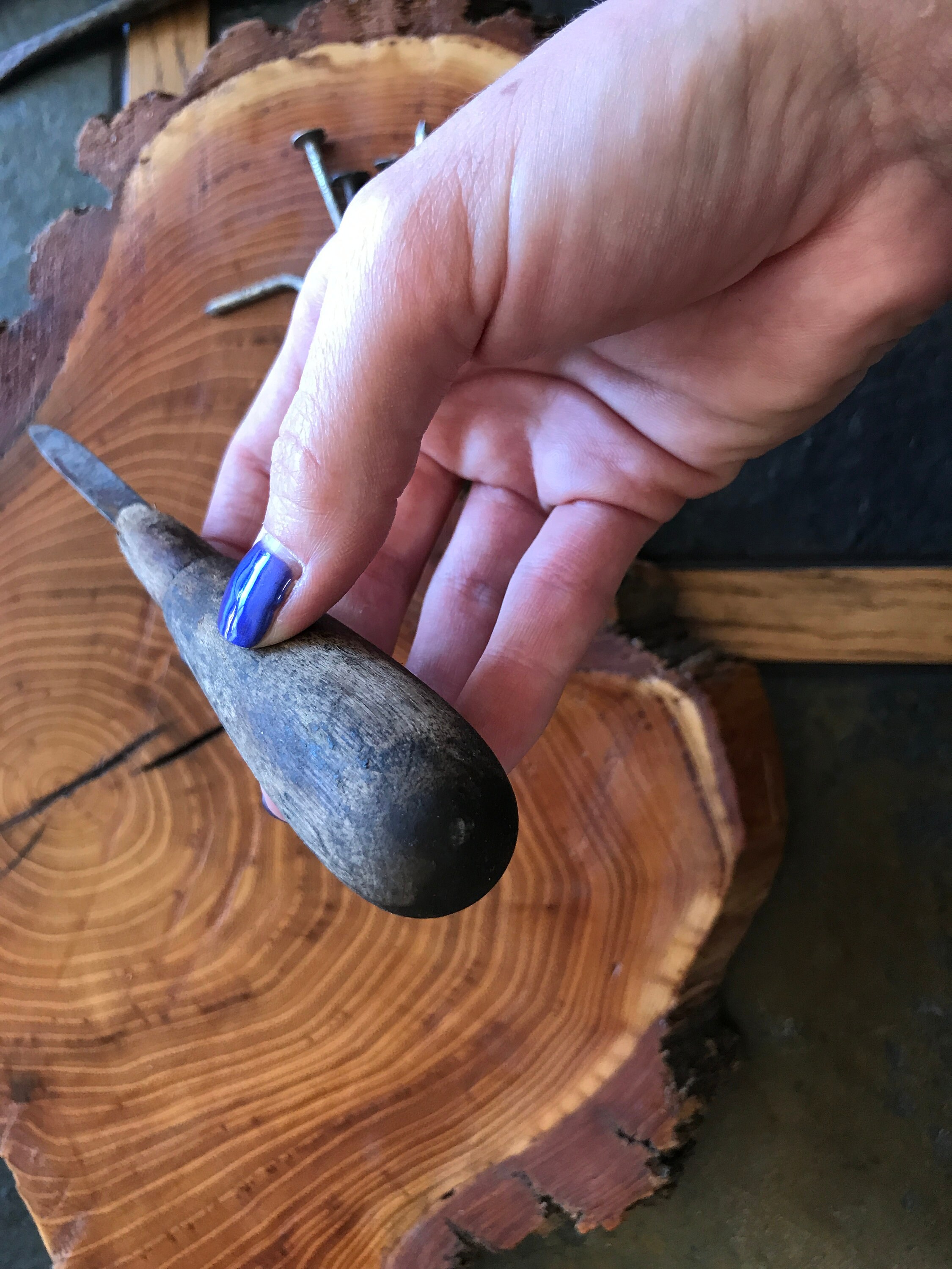 Wooden Handled Vintage Babbit Bearing Scraper Tool - Etsy