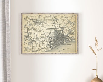 Old Map of Hull - Etsy UK