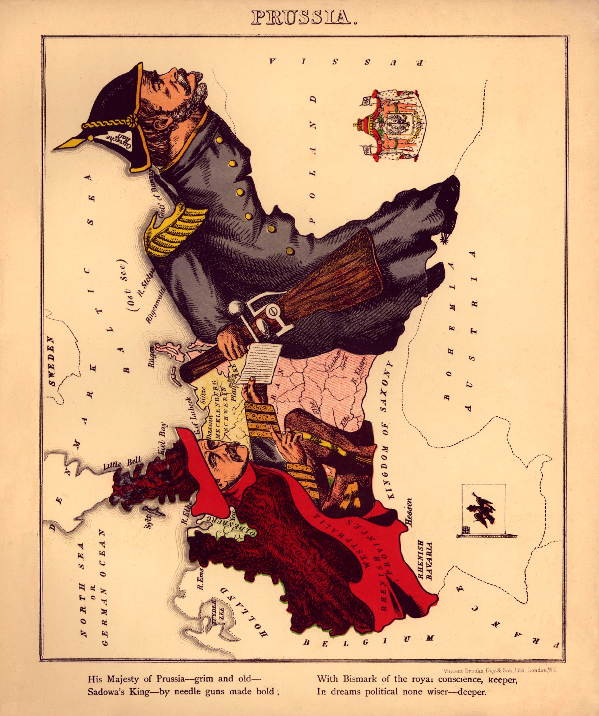 Cartoon Map of Russia 1860 Caricature Vintage Map - Etsy UK