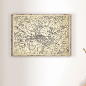 Old Map of the Environs of Reading Berkshire 1898 - Etsy UK