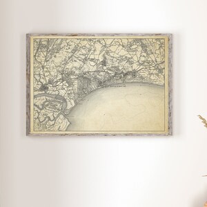Old Map of the Environs of Bournemouth Hampshire 1898 - Etsy
