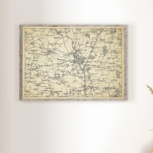 Old Map of the Environs of Great Waltham Little Waltham - Etsy UK