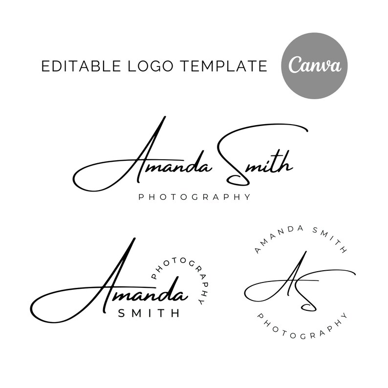 DIY Logo Design Text Logo Watermark Logo Modern Logo - Etsy