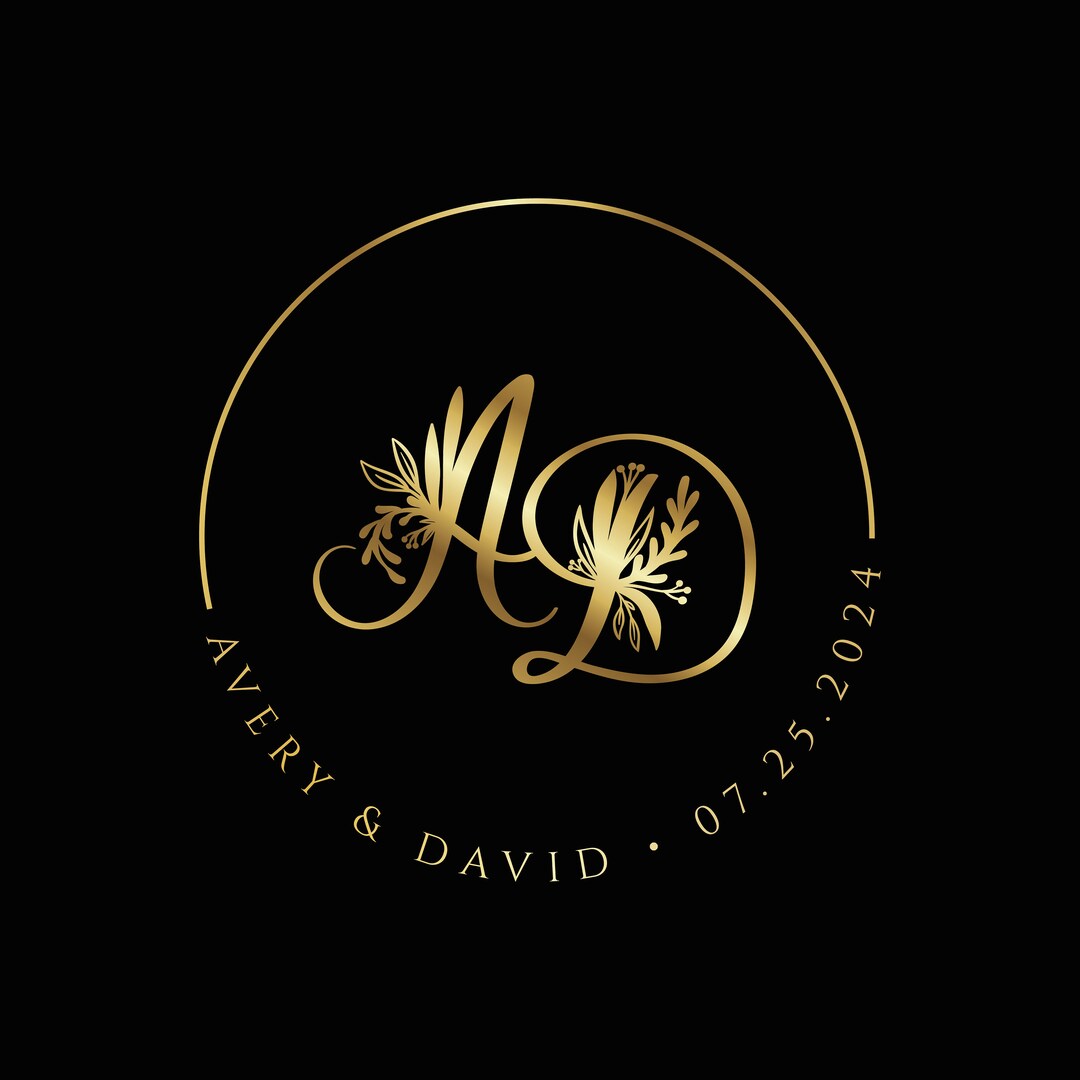 Elegant Wedding Logo, Wedding Logo Design, Monogram Logo, Wedding Logo ...