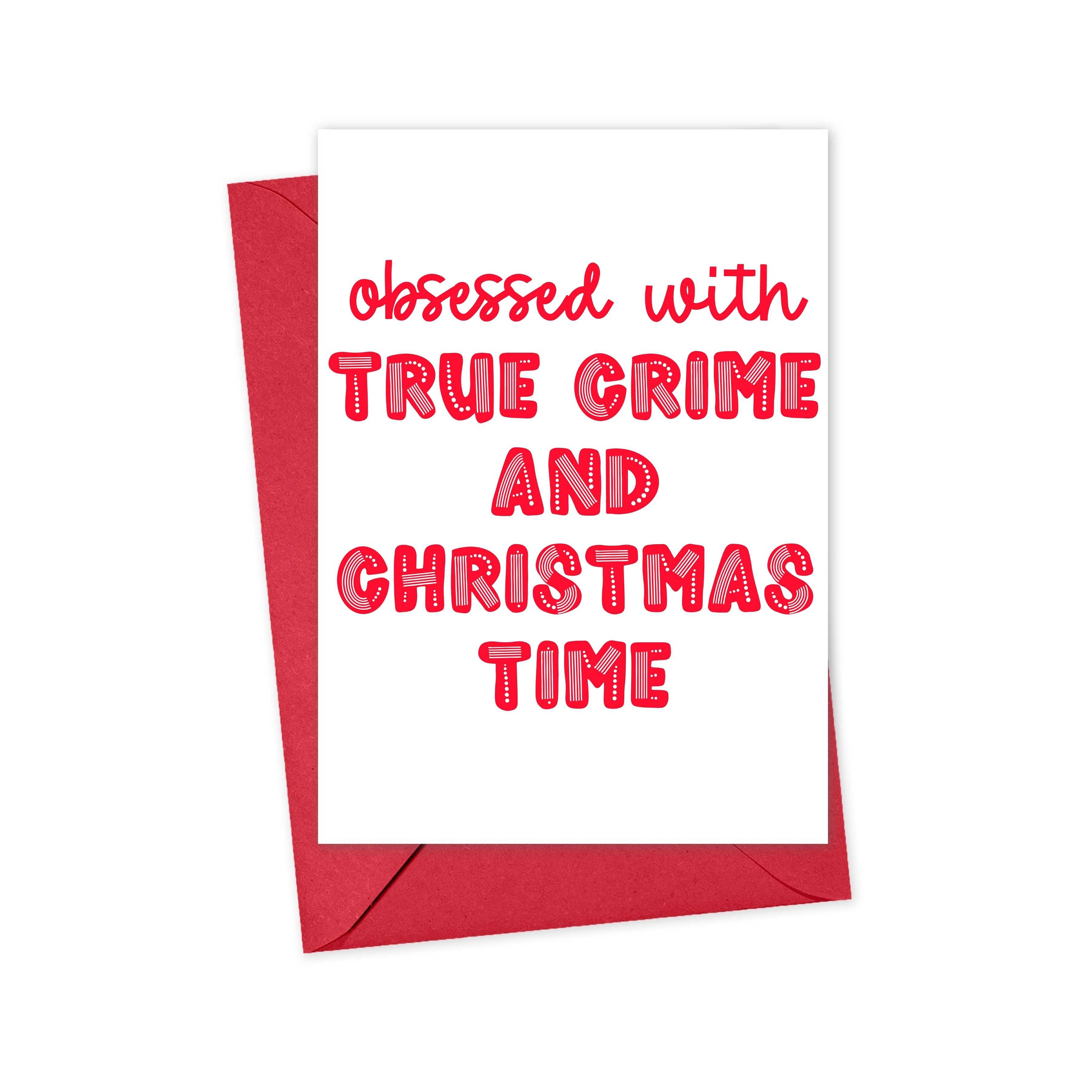 True Crime Christmas Card Funny Christmas Card Murder - Etsy