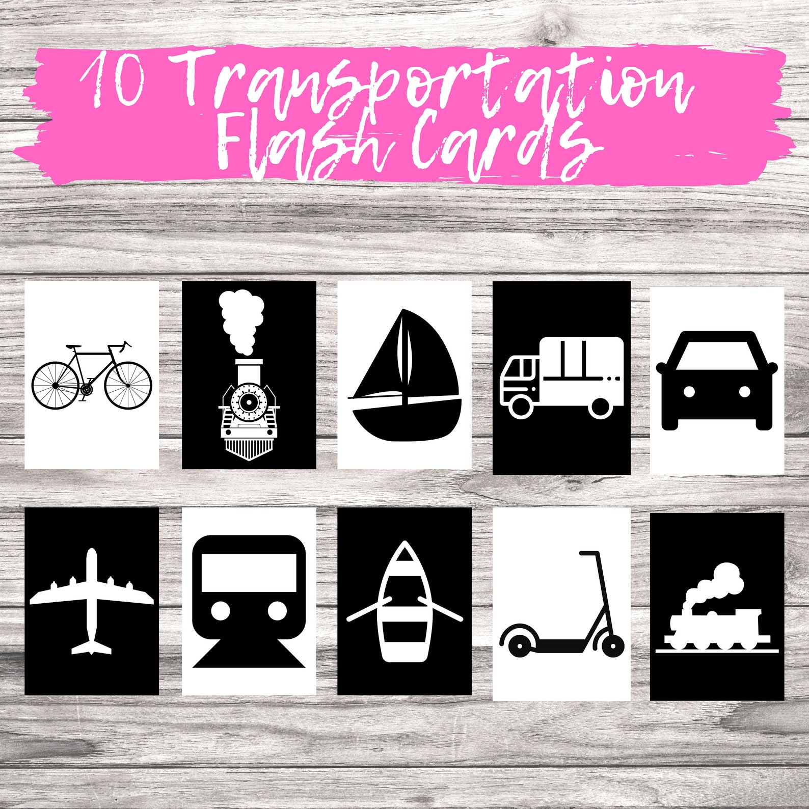 Baby Stimulation Flashcards Infant Flashcards Printable - Etsy