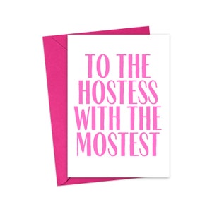 Hostess Card Hostess Gift Bridal Shower Baby Shower Hostess Gift Cute ...