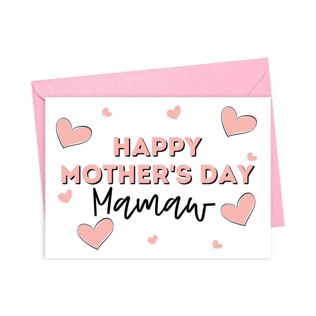Mamaw Mothers Day Card - Happy Mothers Day Card for Grandma - Printable ...