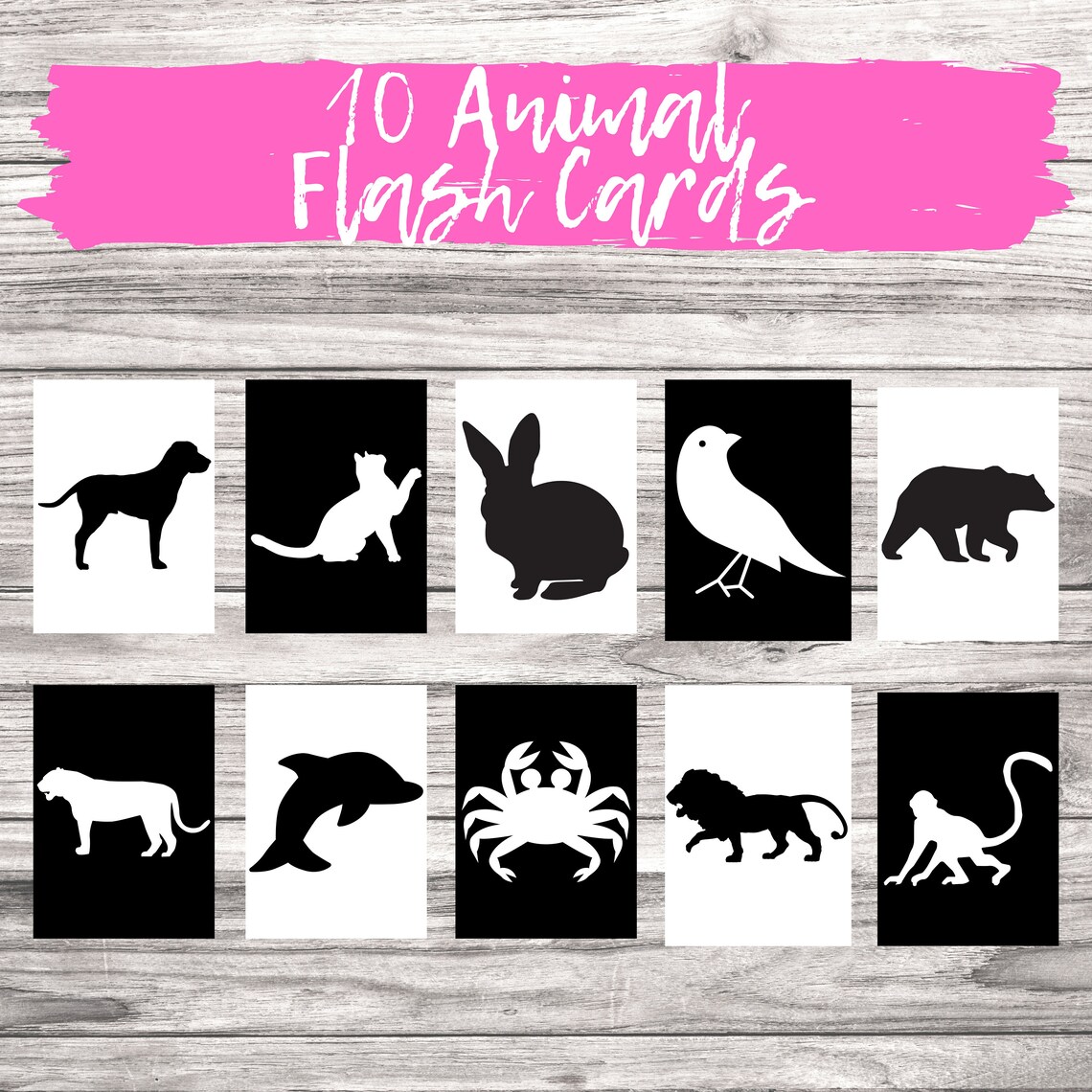 Baby Stimulation Flashcards Infant Flashcards Printable - Etsy