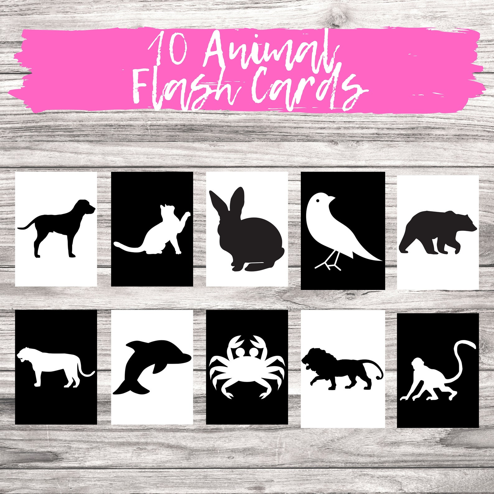 Baby Stimulation Flashcards Infant Flashcards Printable - Etsy