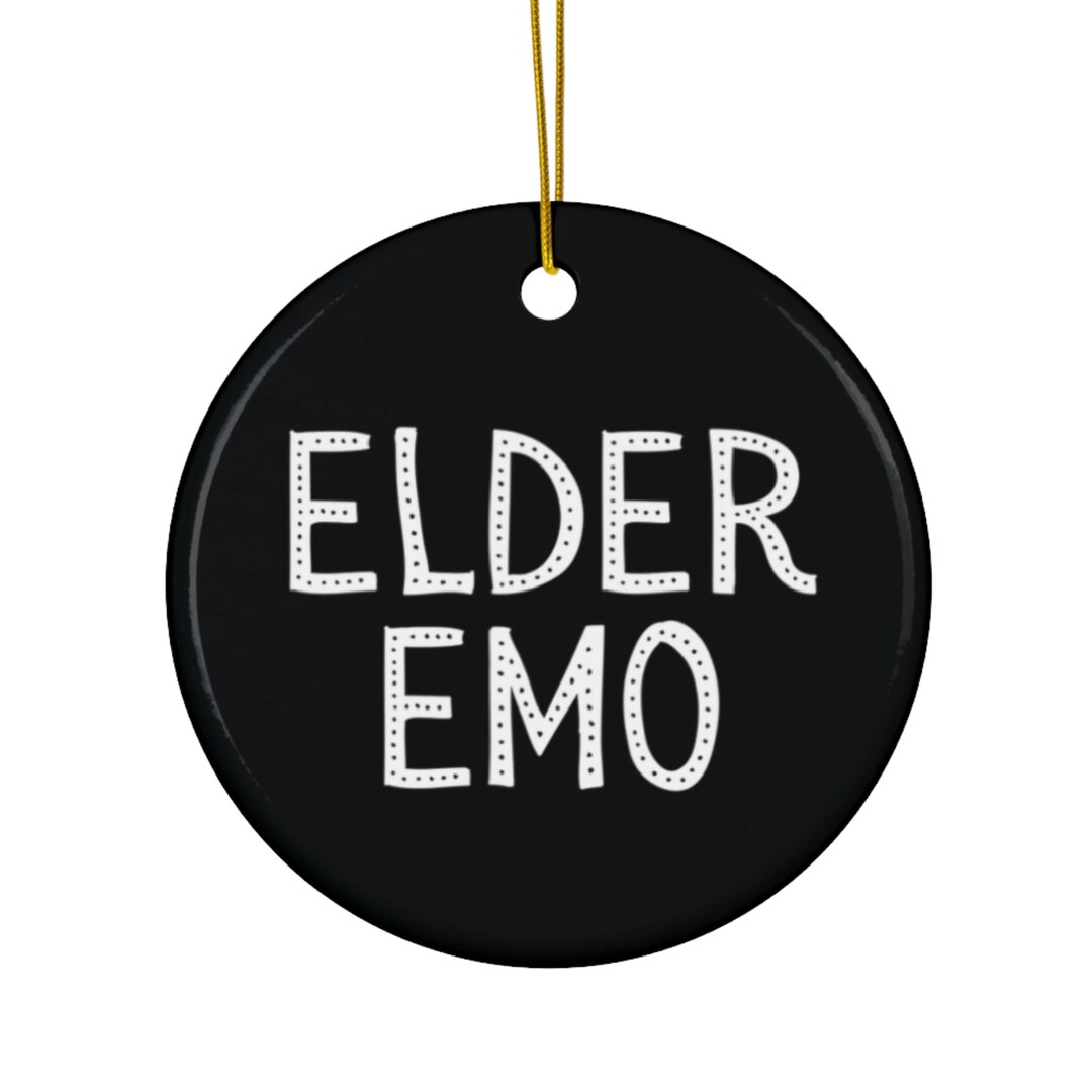 Elder Emo Funny Christmas Ornaments Funny Ornament Nostalgic Ornament ...