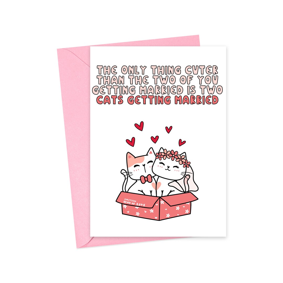 Funny Wedding Card Funny Engagement Card Funny Engagement Gifts for ...