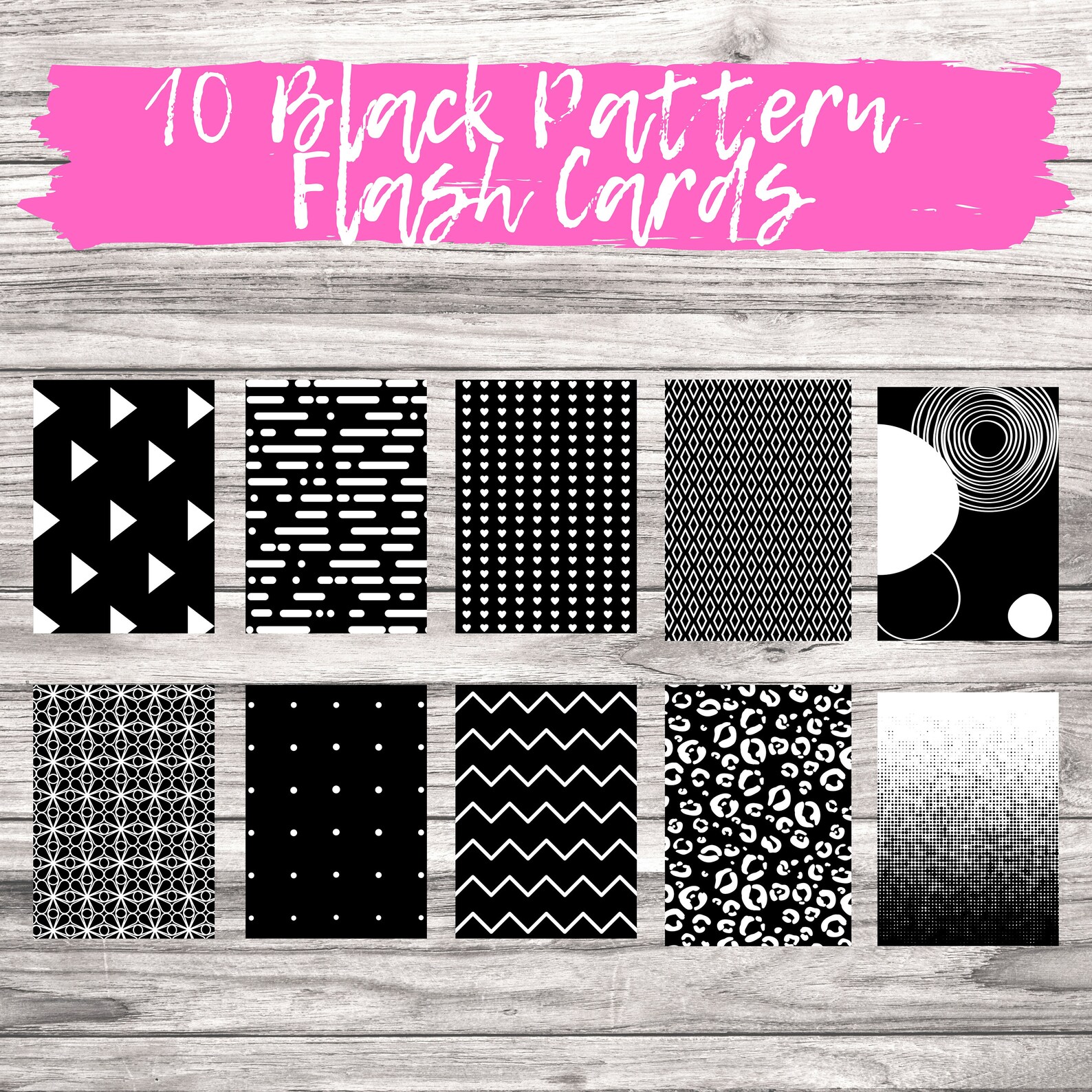 Baby Stimulation Flashcards Infant Flashcards Printable - Etsy