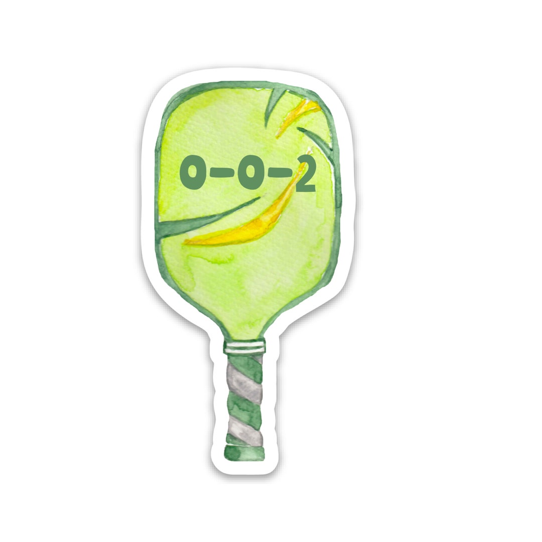 Pickleball Stickers for Water Bottle Pickleball Gifts for Women 0-0-2 ...