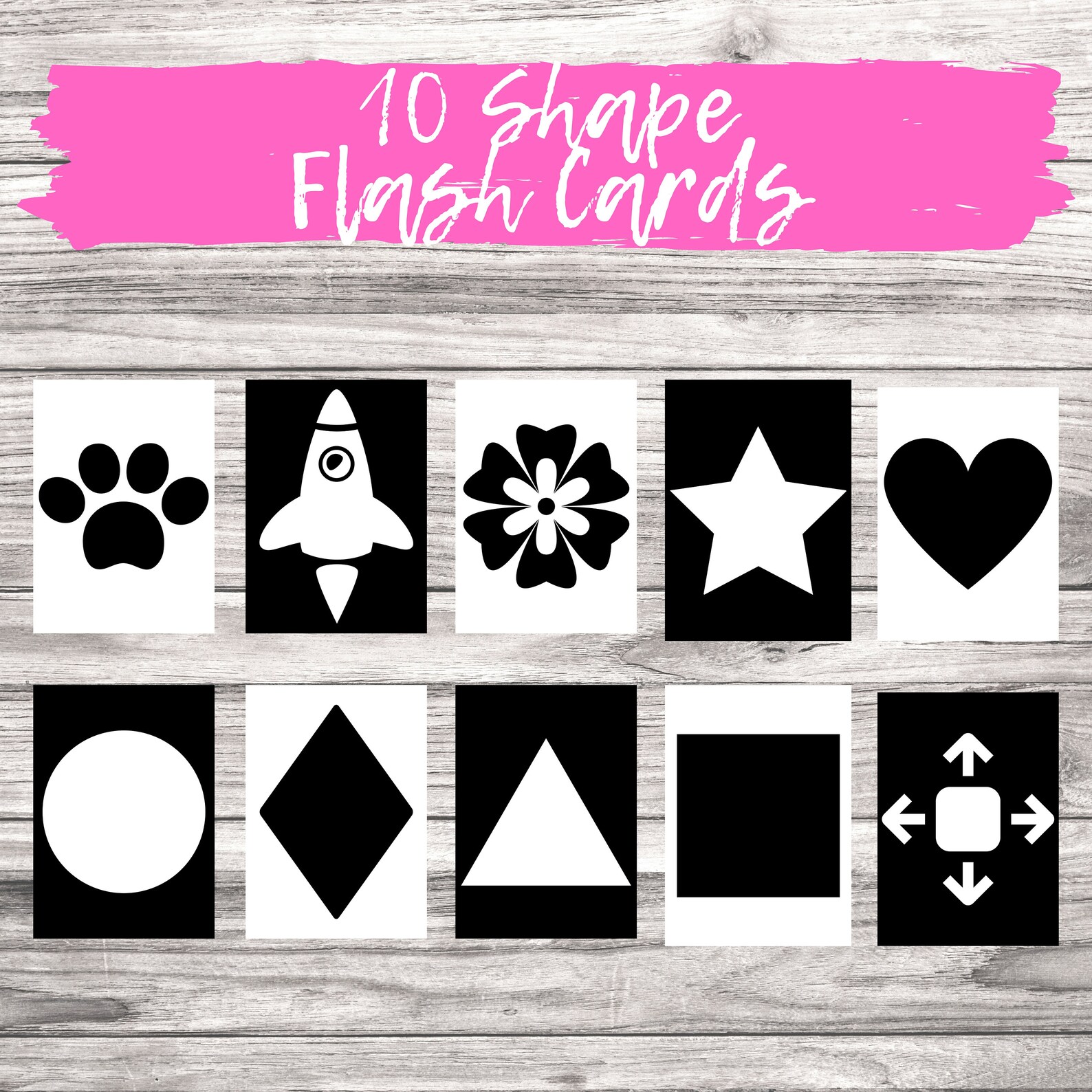 Baby Stimulation Flashcards Infant Flashcards Printable - Etsy UK