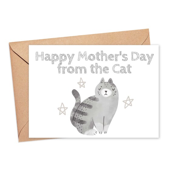 Printable Mothers Day Cards With Cats