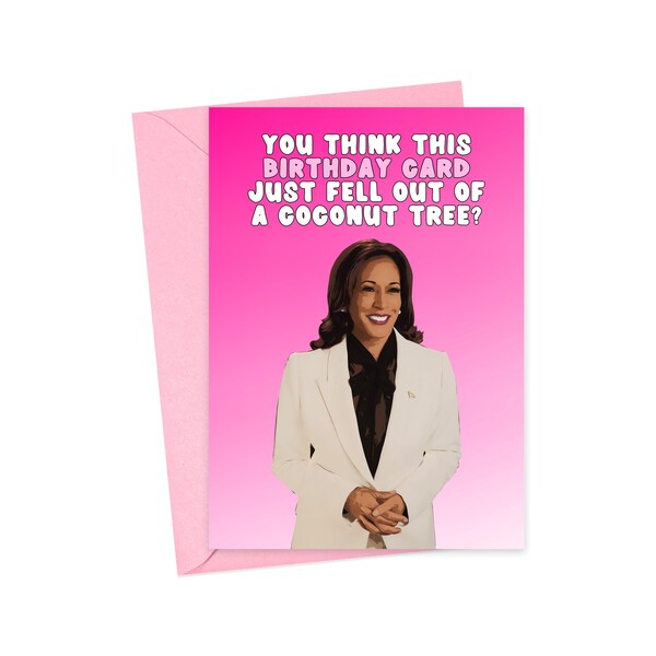 Kamala Harris Birthday Card - Etsy