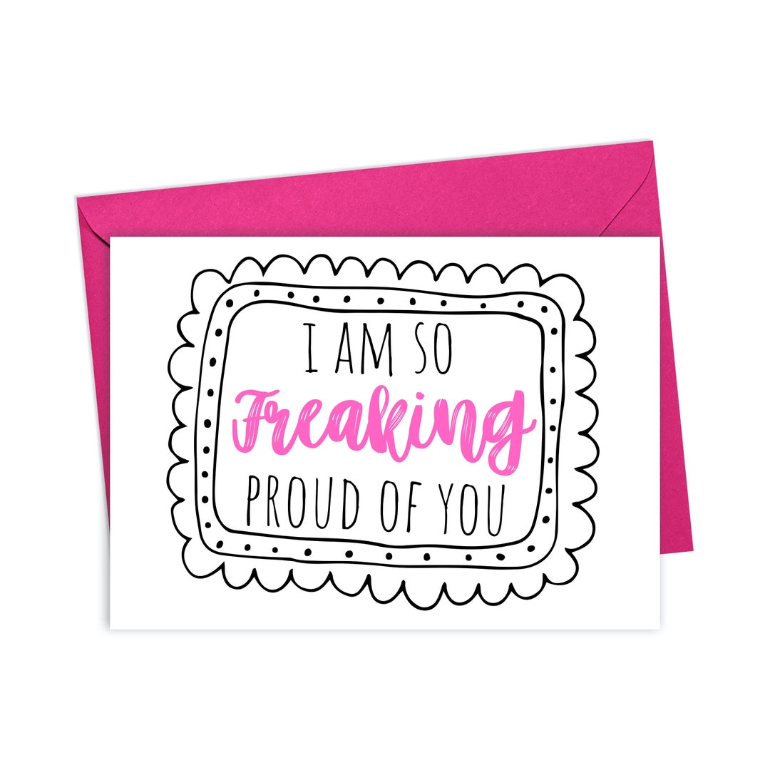 Proud of You Card for Women New Job Gift Funny Congratulations Gift for ...