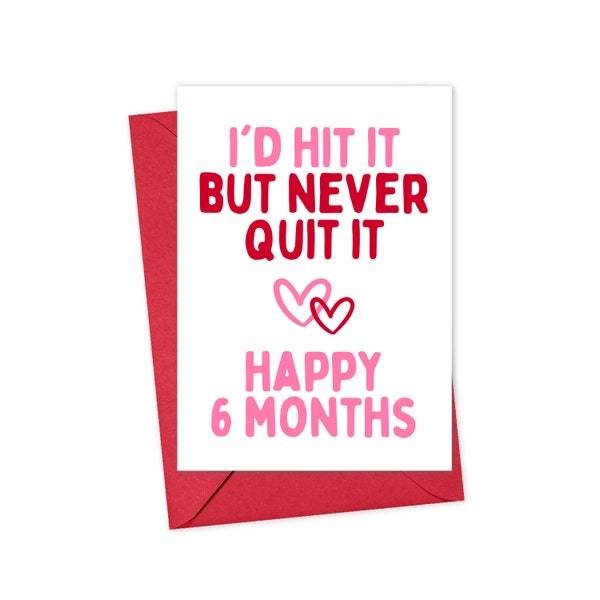 6 Month Card for Boyfriend - Etsy