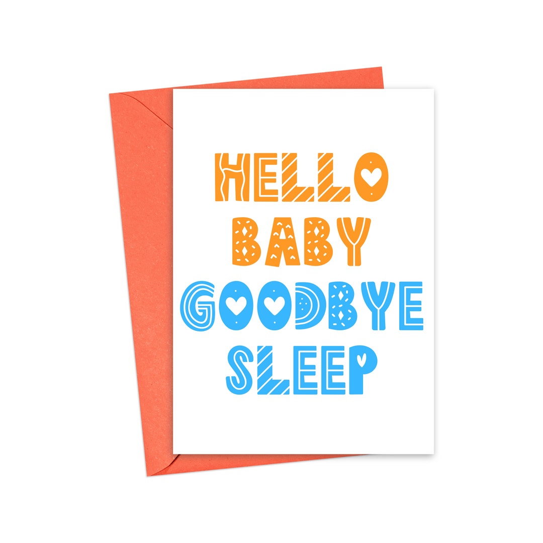 Funny Baby Card Newborn Baby Shower Gifts Pregnant Sister Gift ...