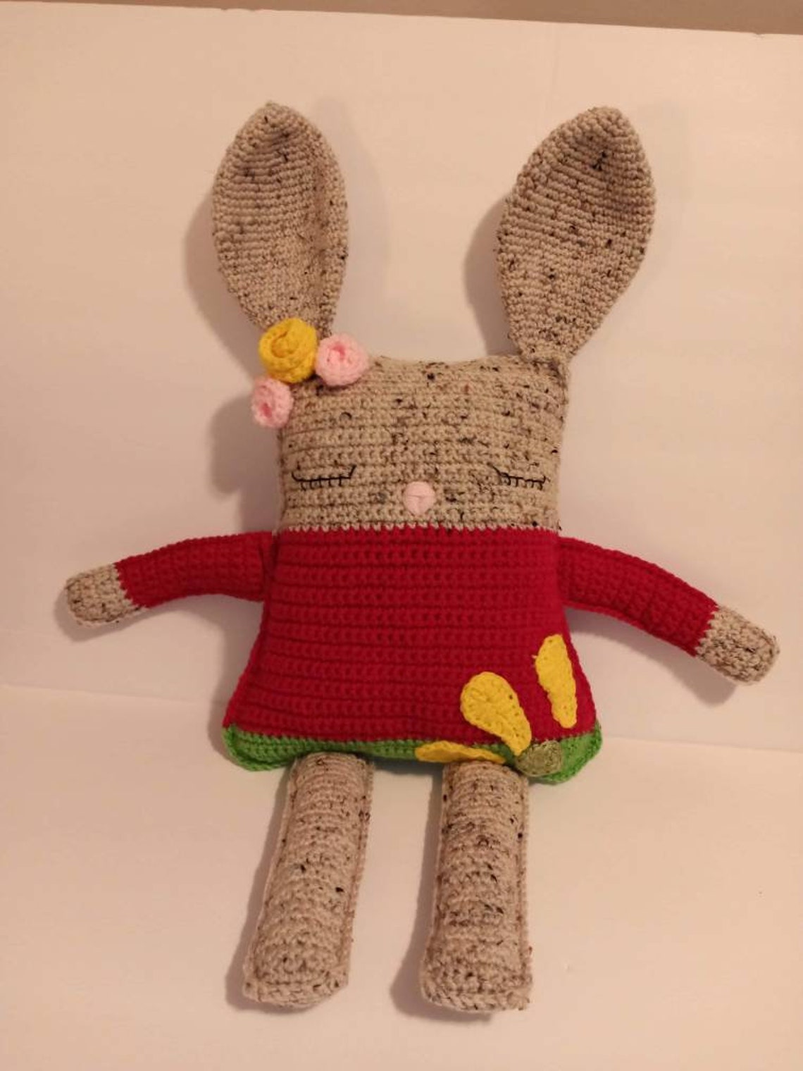 Milly the Rag Doll Wildflower Bunny Handmade | Crocheted| Tiascraftshop ...