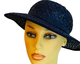 Blue Straw Hat | Etsy