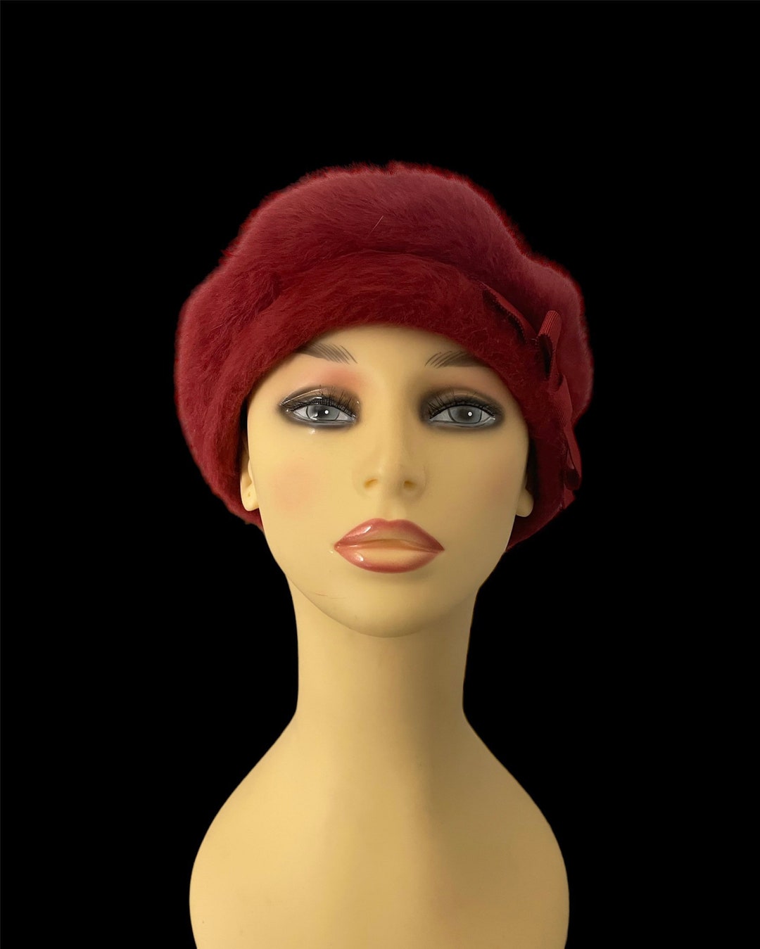 Vintage Mohair Burnt Orange Beret by Kangol - Etsy
