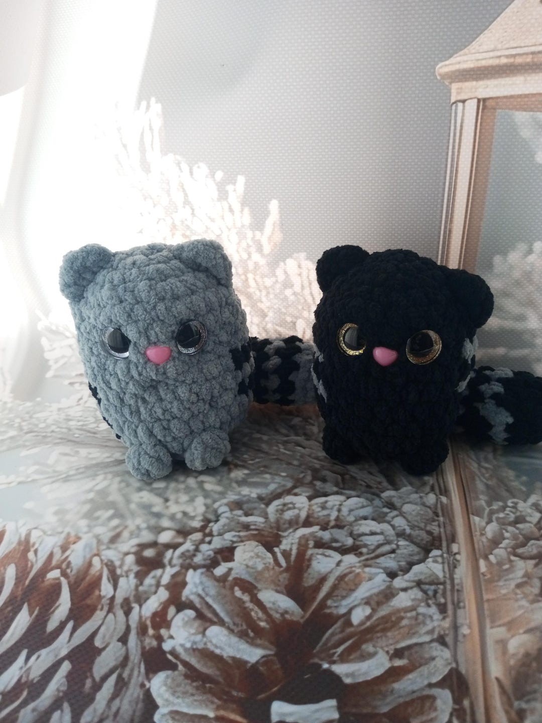 Mini Crochet Cat Plush – Hand-crocheted Amigurumi Kitty, Small Stuffed ...