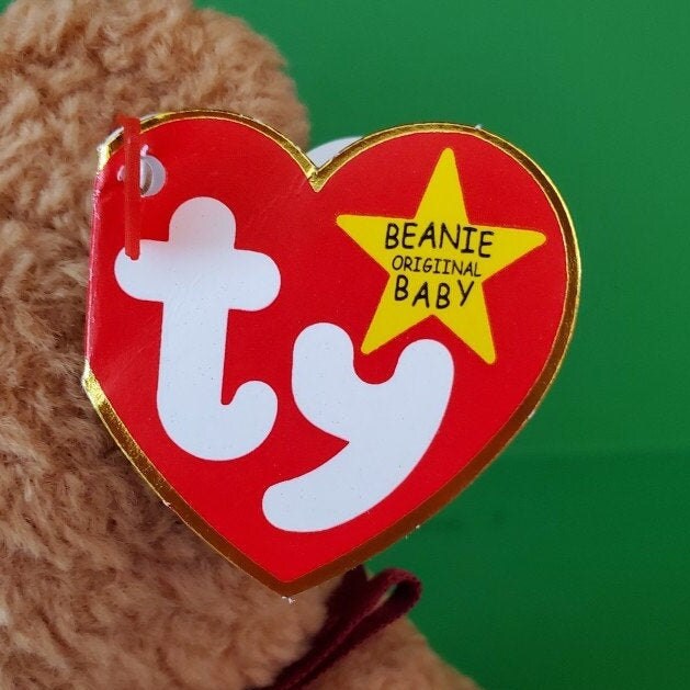 Curly Bear Beanie Baby. Rare With All Tush Tag and Hang Tag Errors. Original Owner. Etsy UK