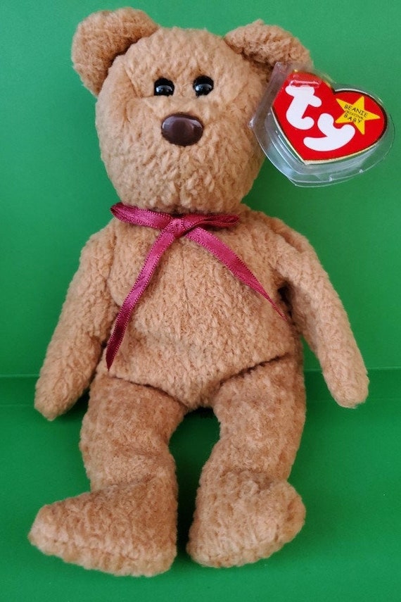 Curly beanie baby value with tag store