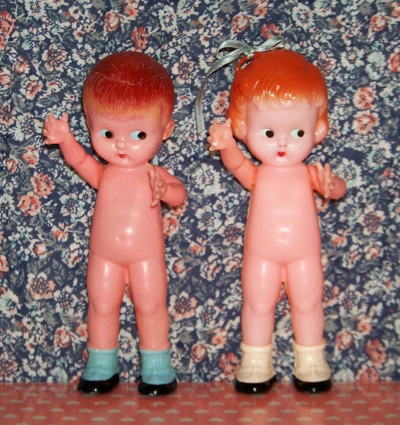 Vintage Knickerbocker Kewpie Doll Rattles - Etsy