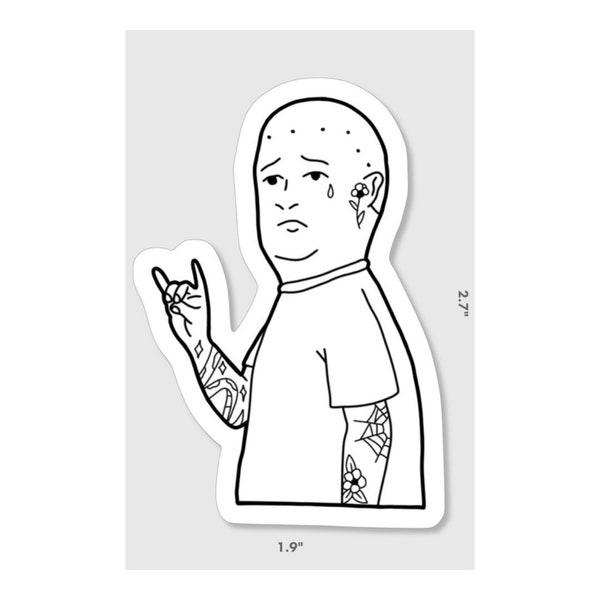 Bobby Hill Tattoo - Etsy Australia