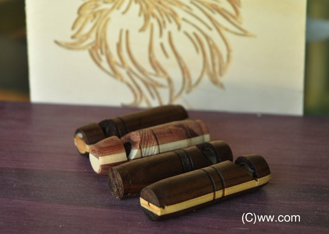Package of 4 of Our Mixed Wood Whistles - Etsy