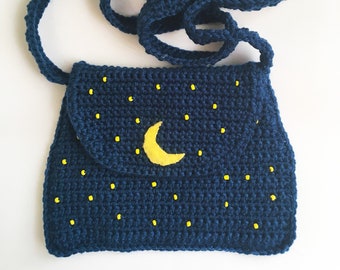 Sun and Moon Drawstring Pouch Crochet PDF PATTERN Intermediate english ...