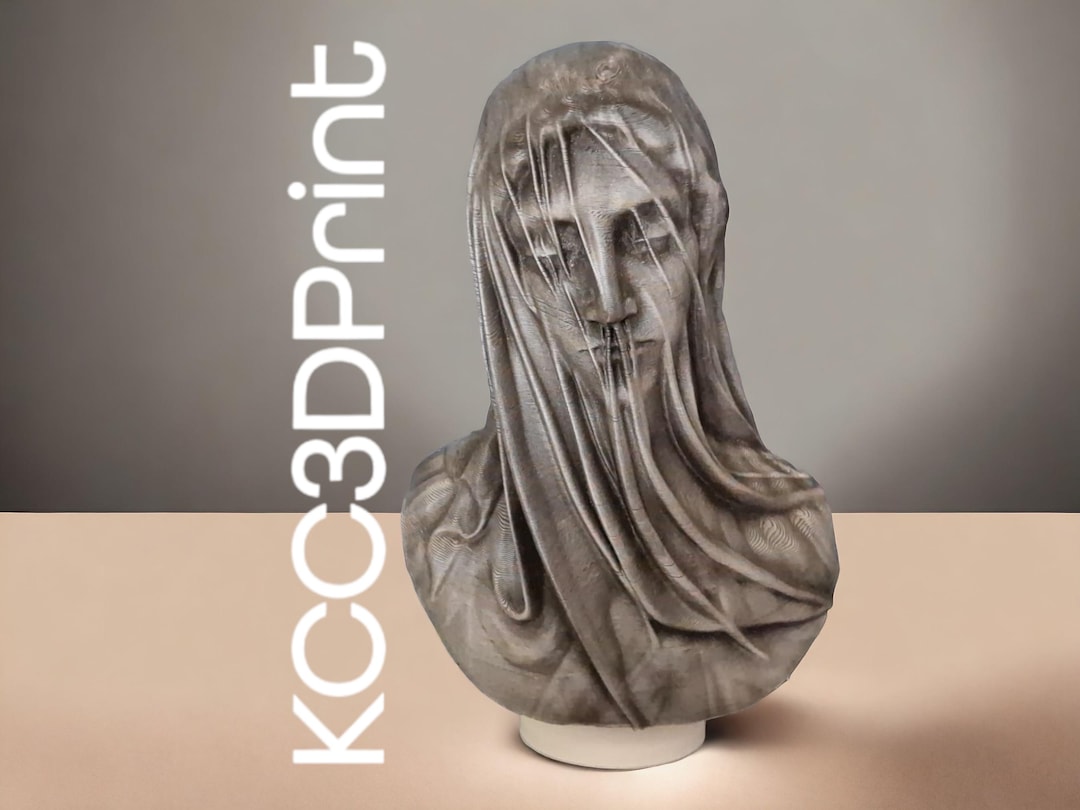 The Veiled Virgin Statue. 10.5 Inches Tall. Highly Detailed Religious ...