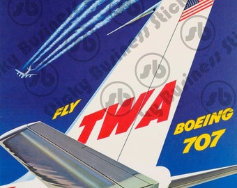 Boeing 707 Poster | Etsy
