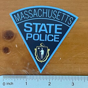 Massachusetts State Police Patch Sticker - Etsy