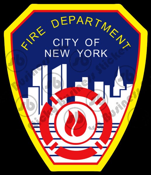 Large New York Fire Department Decals Watch: FDNY Firefighters Battle