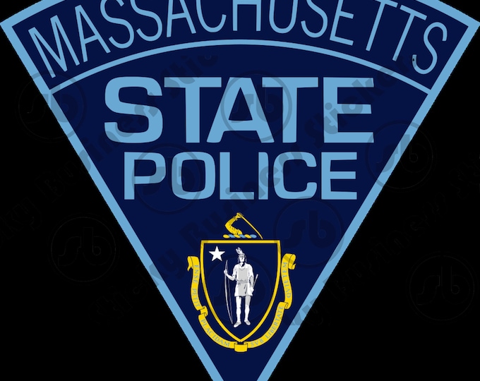 Massachusetts State Police Patch Sticker - Etsy