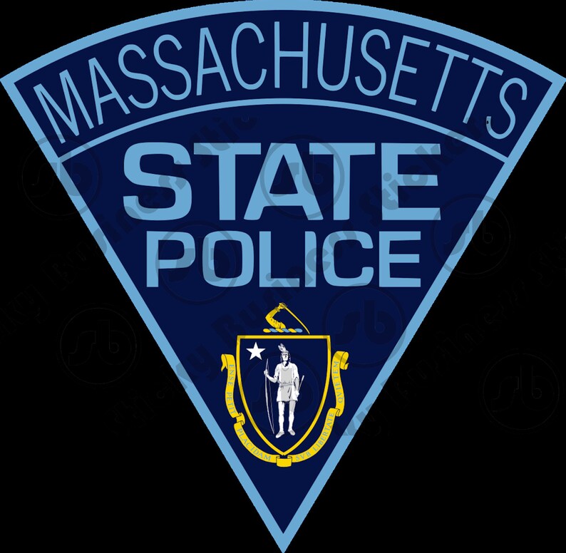 Massachusetts State Police Patch Sticker - Etsy