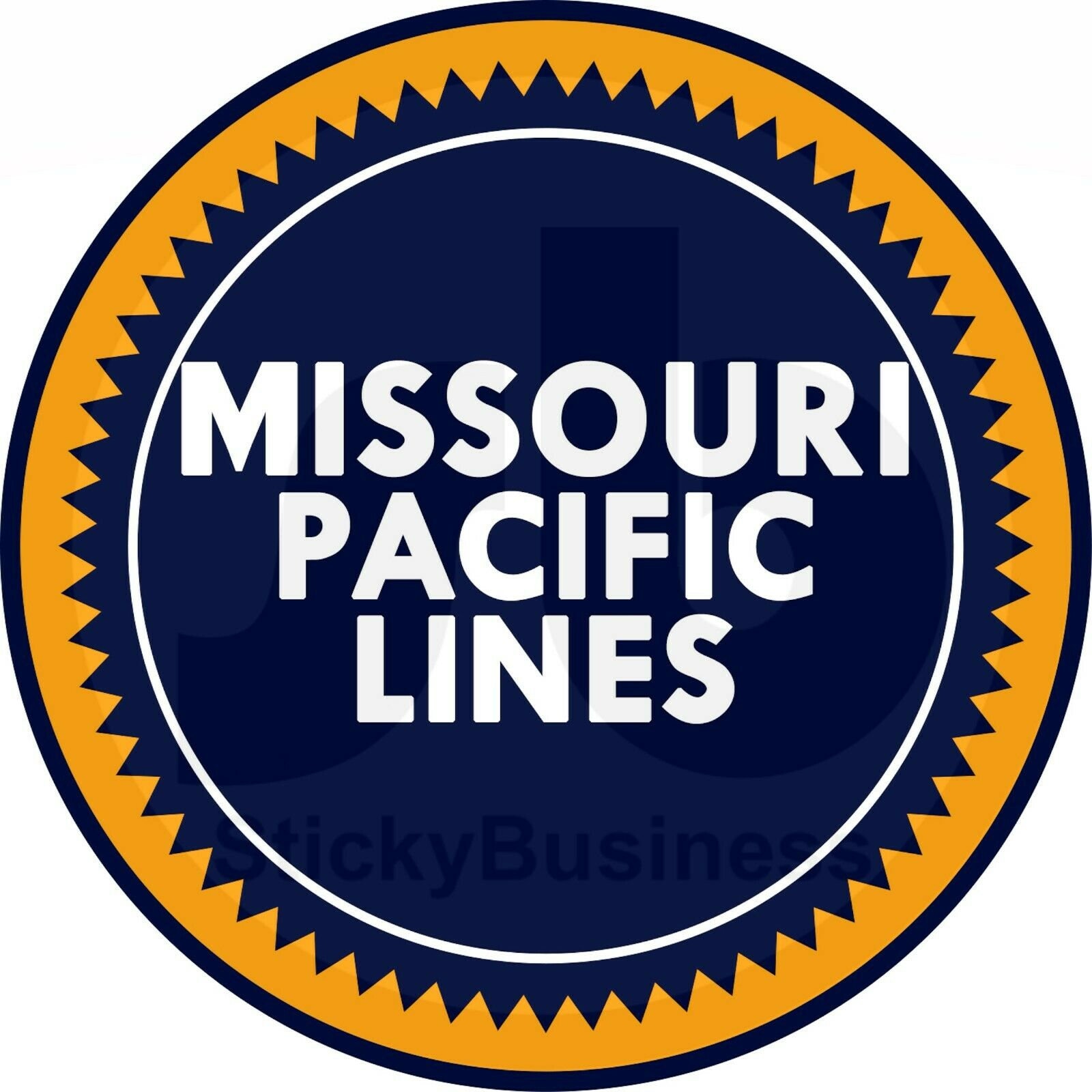 Nostalgic Railroad Sticker Missouri Pacific Lines MOPAC 3 Inch Round ...