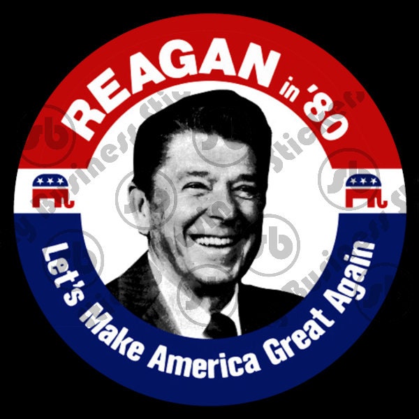 Ronald Reagan Button - Etsy