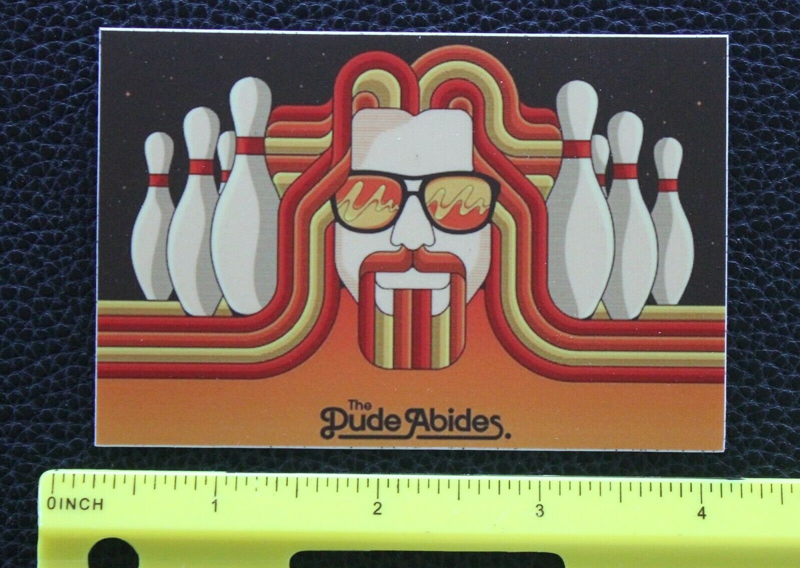 The Big Lebowski Sticker The Dude Abides with Bowling Pins 4 | Etsy