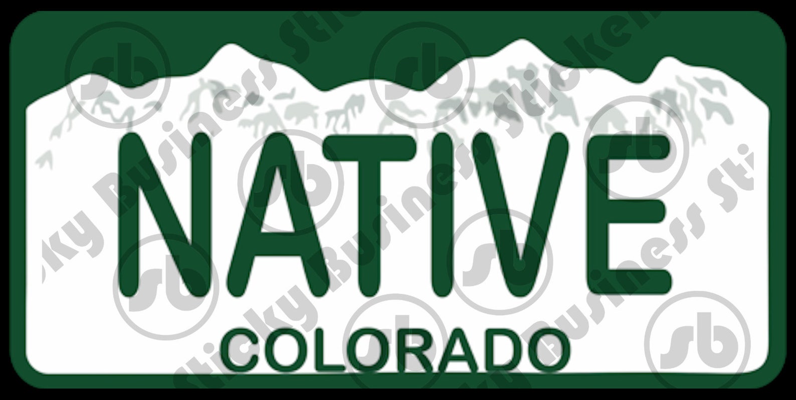 Colorado Native License Plate Vinyl Sticker Laptop - Etsy